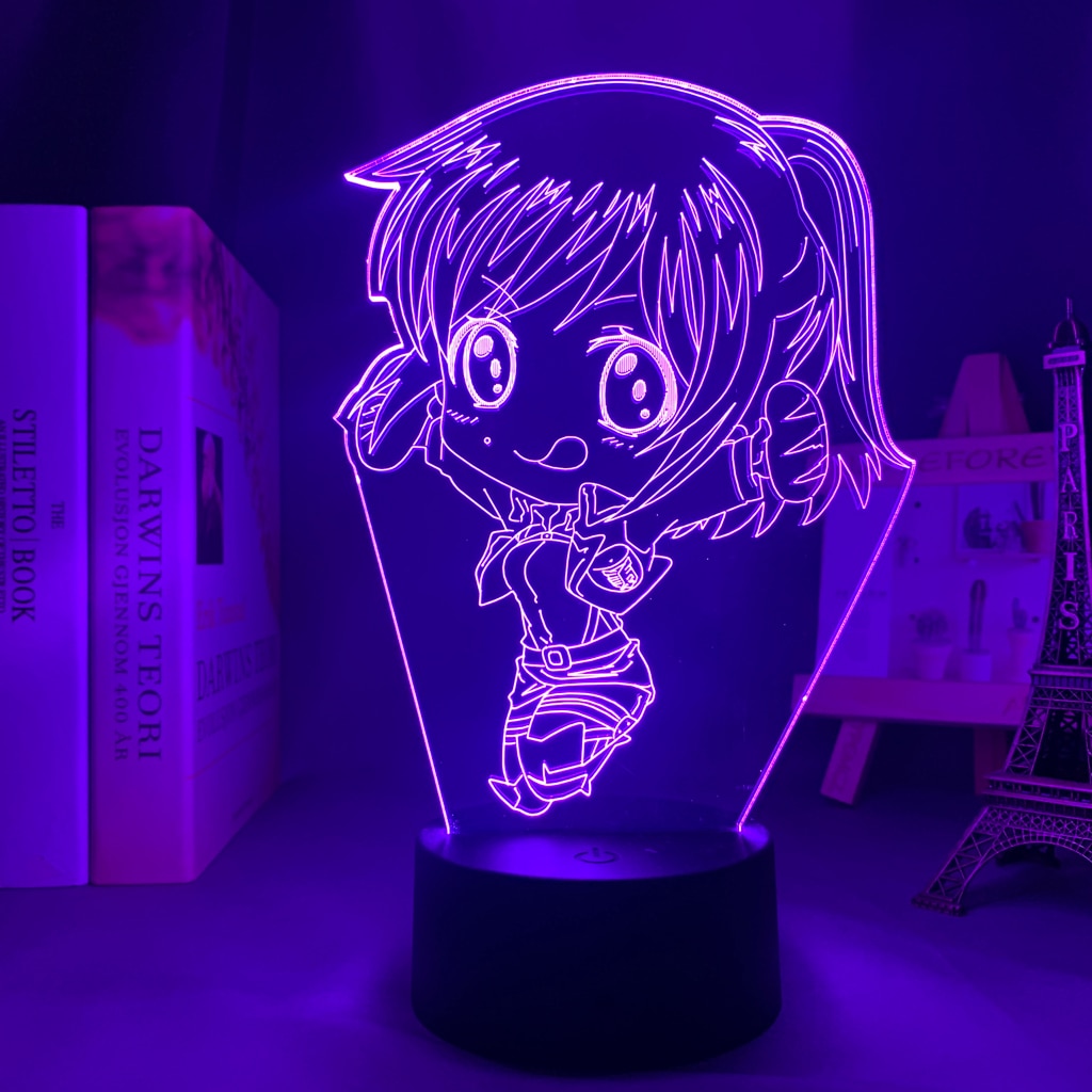 Anime Attack on Titan 3d Lamp Sasha Braus Chibi Light for Bedroom Decor ...