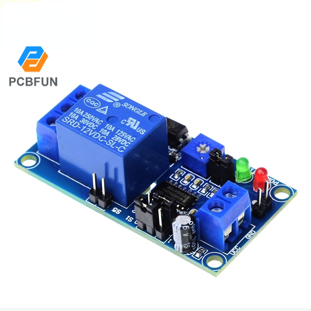 Pcbfun Dc 12V Delay Relay Turn On/Off Timer Timing Switch Module | Shopee Philippines