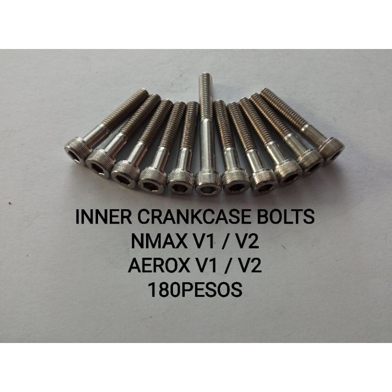 STAINLESS INNER CRANKCASE BOLTS FOR NMAX , AEROX | Shopee Philippines