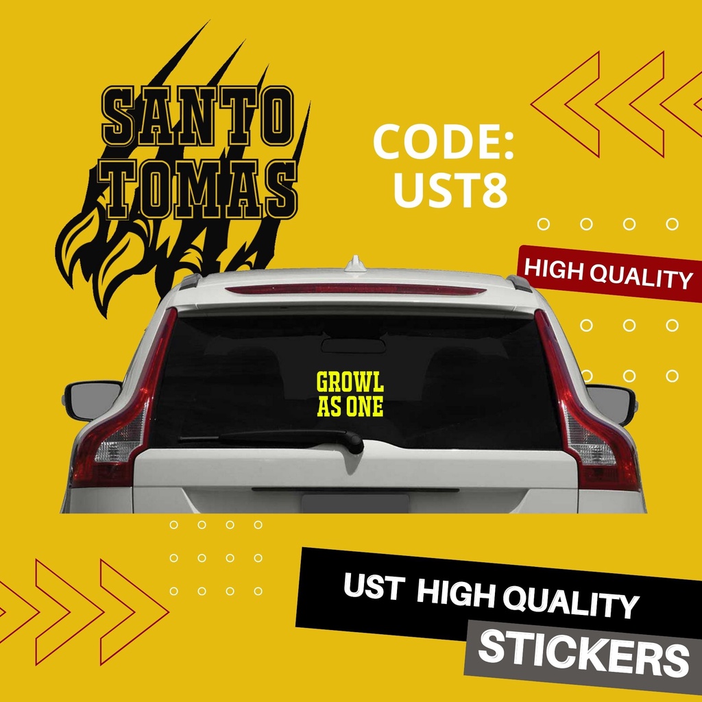 UST (University of Santo Tomas) Stickers for Cellphone, Laptop, Motor ...