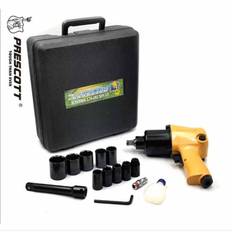 Original Prescott Pheumatic Air Impact Wrench 1/2 Drive Twin Hammer ...