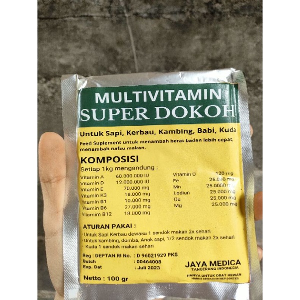 Super DOKOH 100gr - MULTIVITAMIN + APPETITE ENHANCER | Shopee Philippines