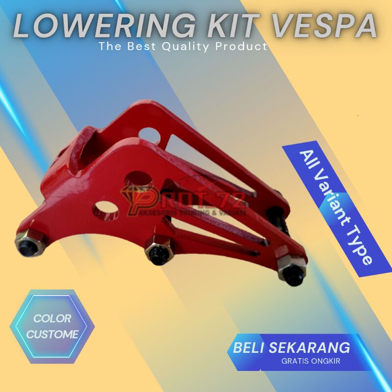 Lowering Kit Shortening VESPA LX 150 GTS S PRIMAVERA 946 SPRINT Metik ...