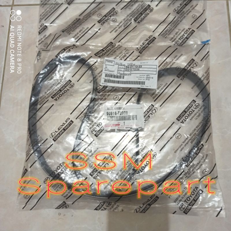 Fan Belt V Belt Assy Original Toyota Sienta Fan Strap 1Pc | Shopee ...