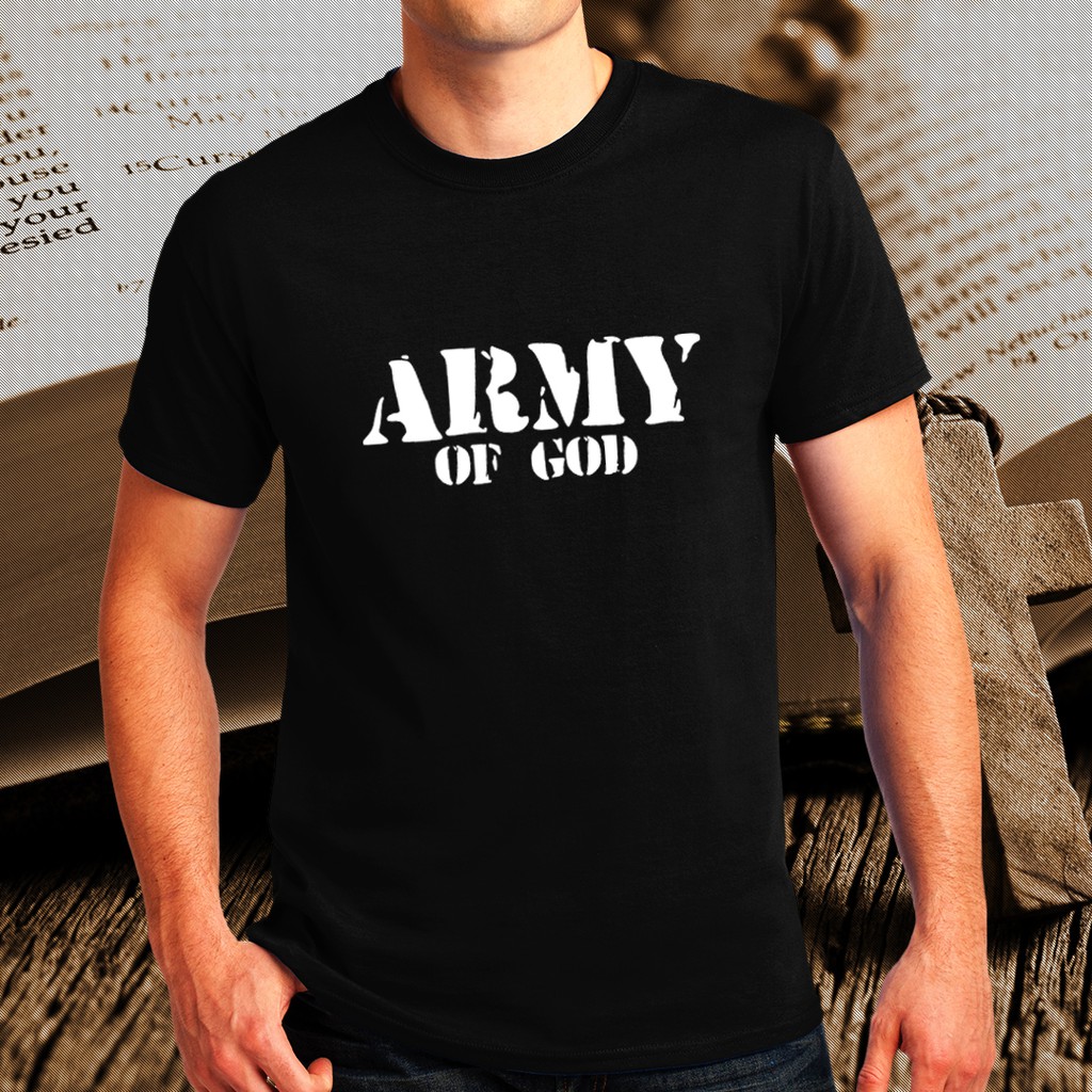 Bible Verse Army of God Staement Tshirt for Men | Shopee Philippines