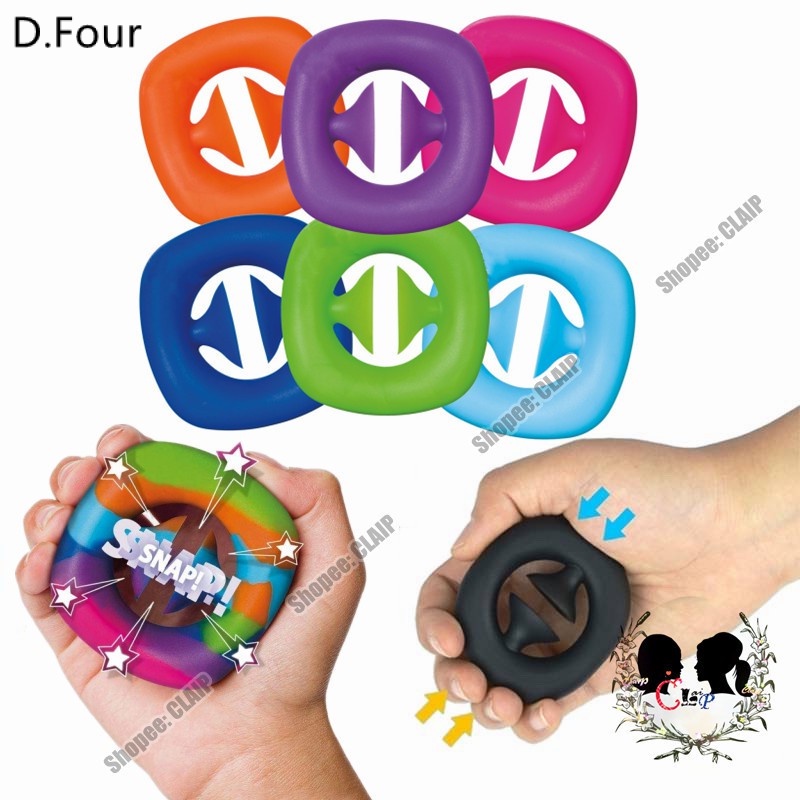 Silicone Snapperz Fidget Toys Pop Finger Hand Grip Squeeze Grab Stress ...