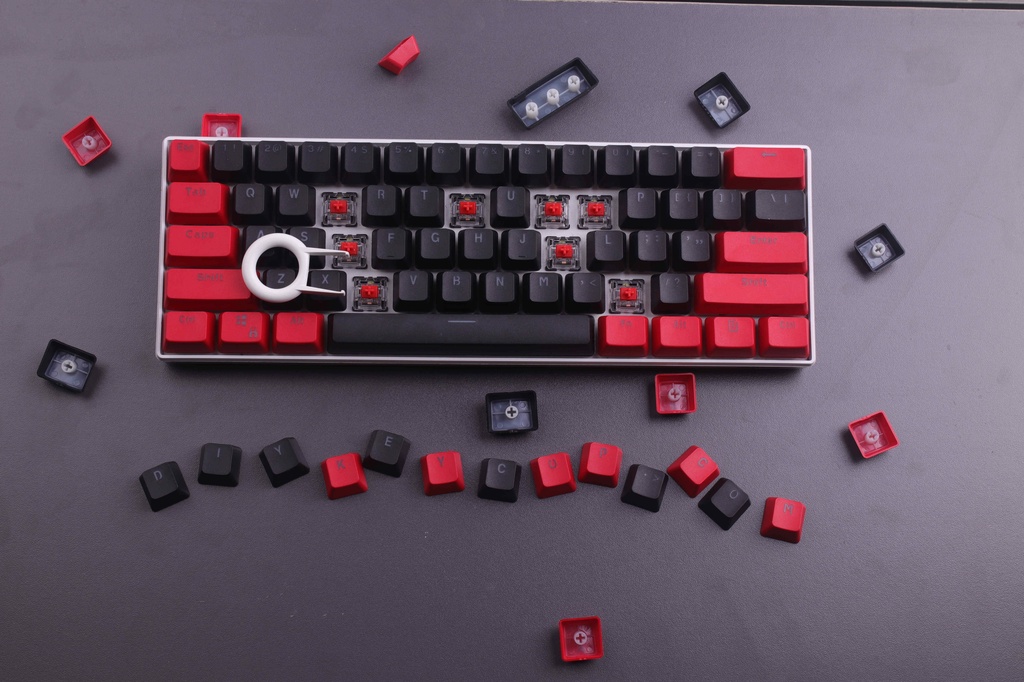 RK 61 Keycaps PBT Material OEM profile Backlit Two-Color Mechanical ...