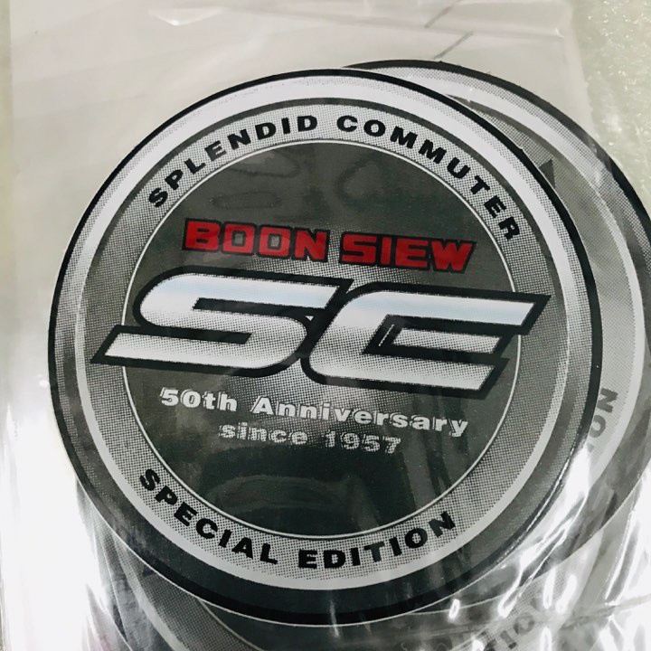 BOON SIEW HONDA SPECIAL EDITION SE LOGO EMBLEM 50TH ANNIVERSARY STICKER ...