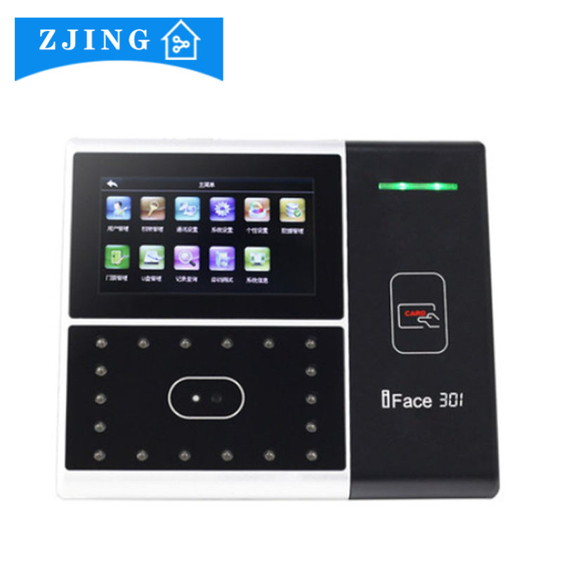 iFace301 Face Time Attendance and Access Control RFID Biometric 4.3inch Touch Screen Proximity ...