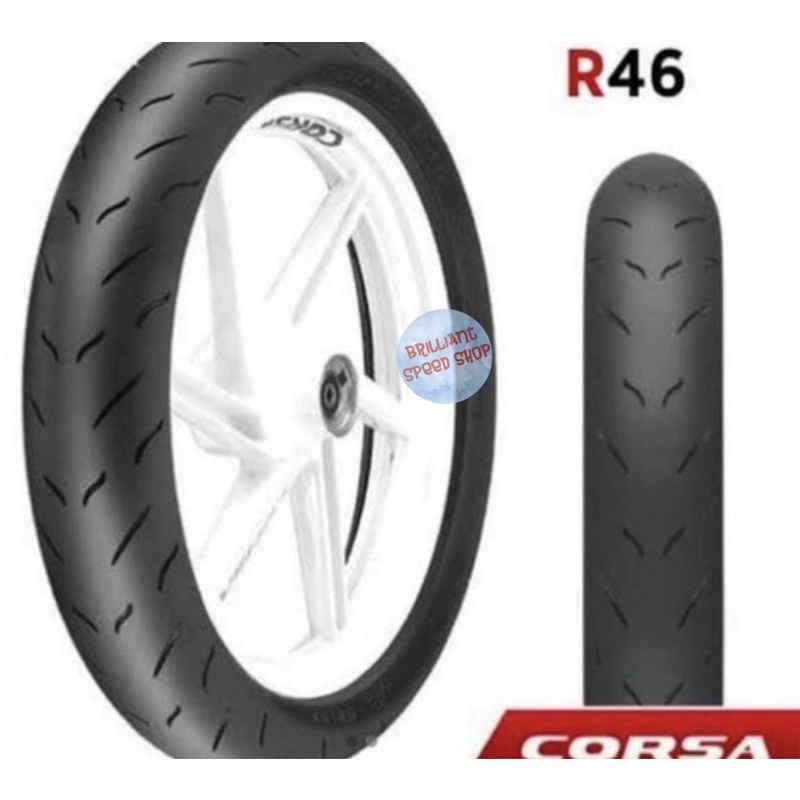 Corsa Platinum R46 Tire Size 90/80-14 (Softcompound) (Tubeless ...