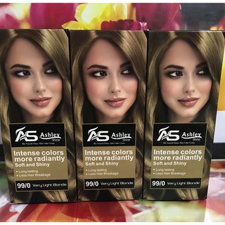ASHLEY SHINE HAIR COLOR 99/0 (VERY LIGHT BLONDE) | Shopee Philippines