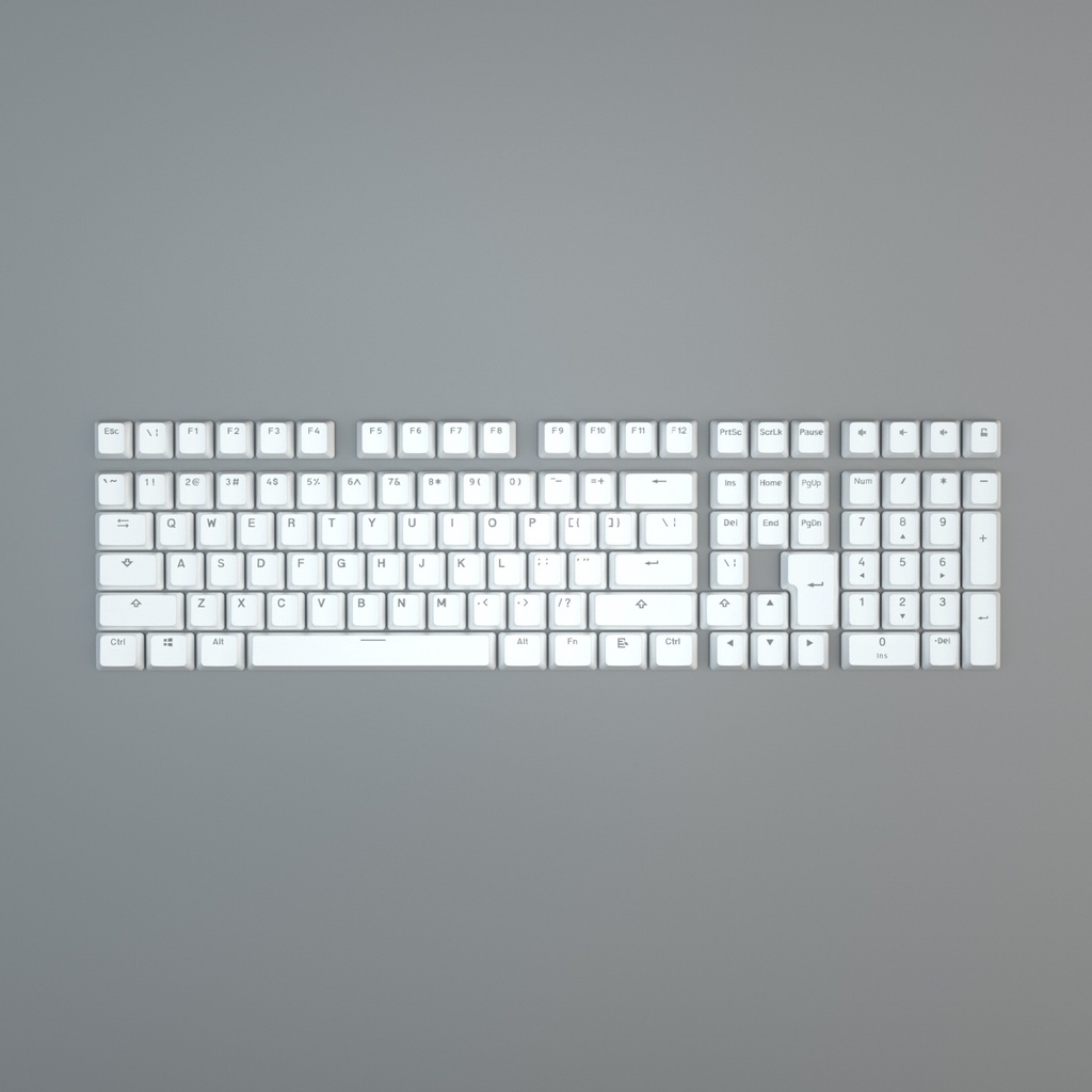 WEIKAV 104 Keys Keycaps for Mechanical Keyboard ABS Backlit Keycaps for ...
