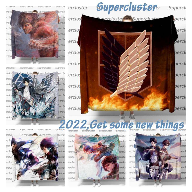 Attack On Titan Anime Background Cloth Tapestry Wall Decoration Living ...