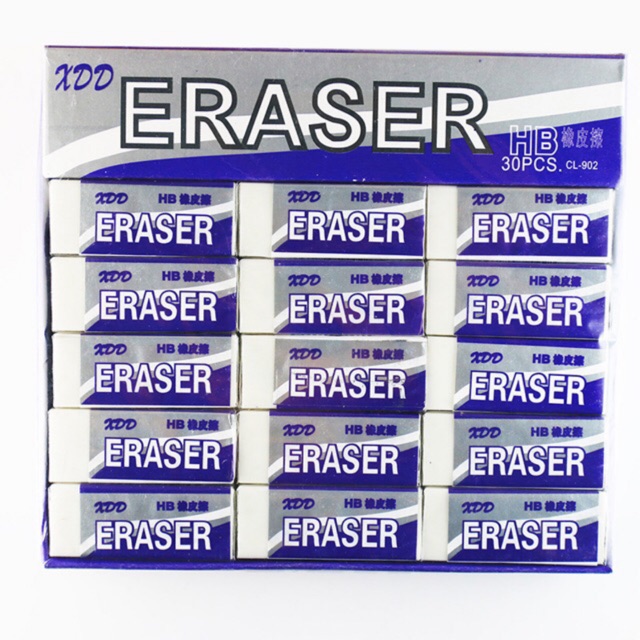 white eraser HB 902 Eraser 1box= 30pcs ramdor brand | Shopee Philippines