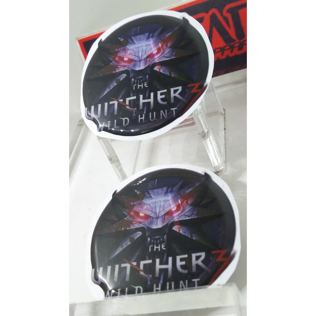 The Witcher Embossed Sticker Emblem 3 Stickers 3D Flexible Resin ...