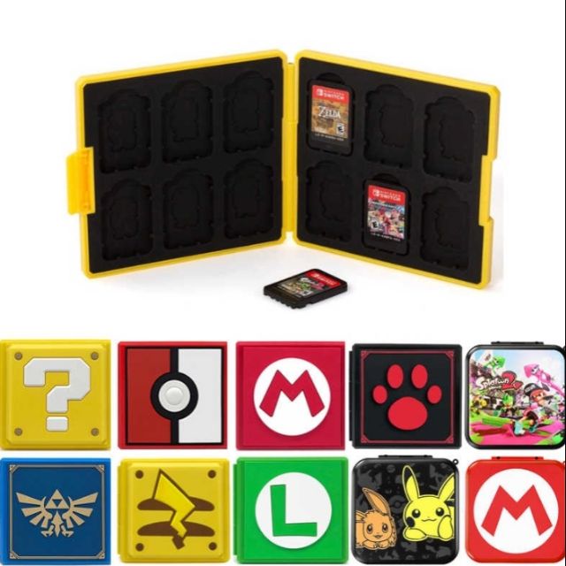 Premium Game Card Case Nintendo Switch Hard Shell 12 in 1 Storage Box ...