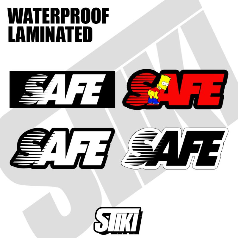 Safe Vinyl Sticker WATERPROOF LAMINATED | Shopee Philippines