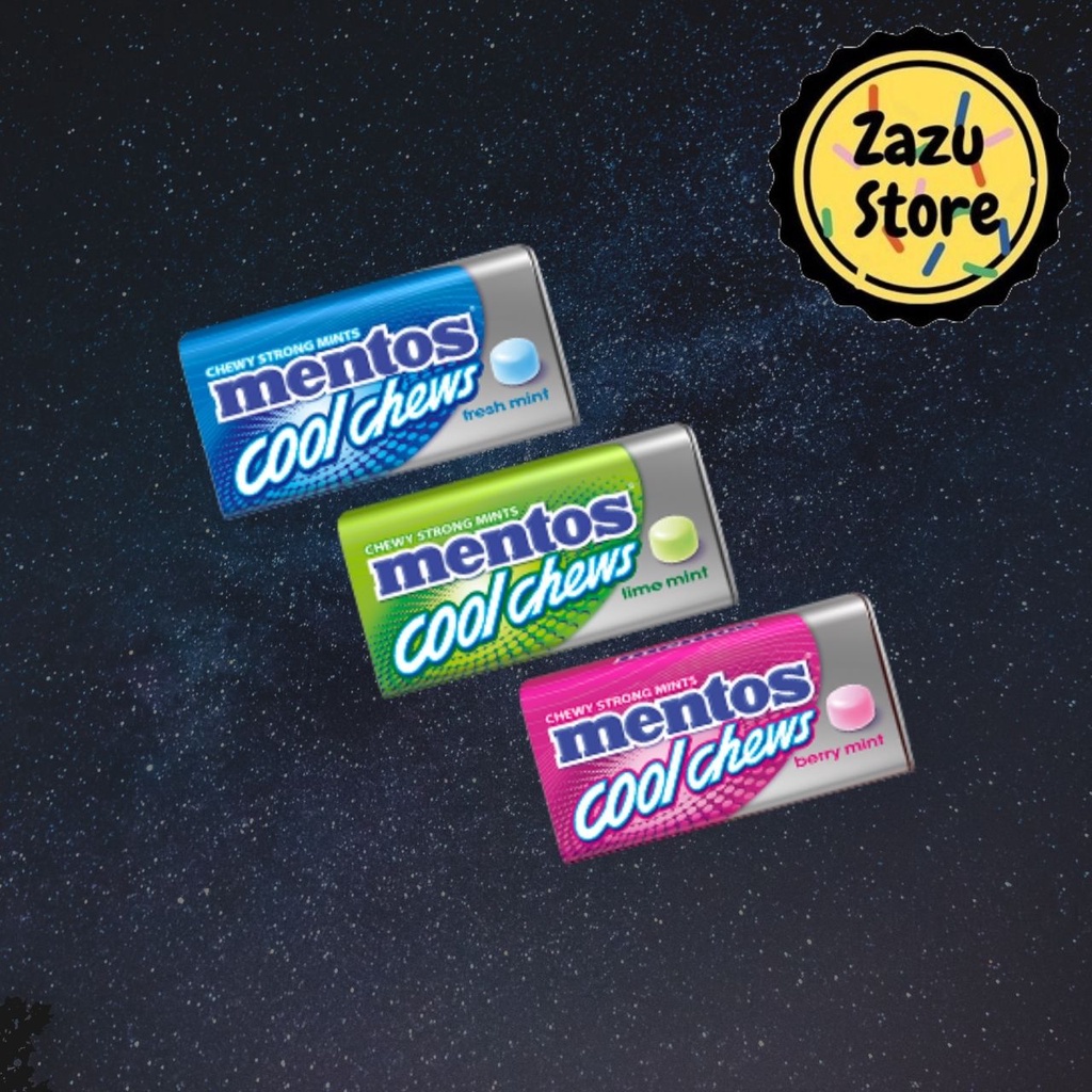 [ZAZU] Mentos Cool Chew Candy (Tin) 38gm (3 Flavour) | Shopee Philippines