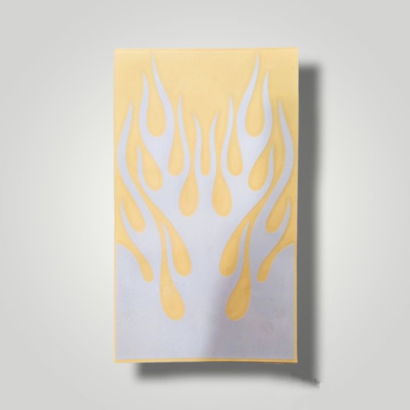 Motorcycle Front Fender Stickers, Fire cutting Stickers, Front Fender ...