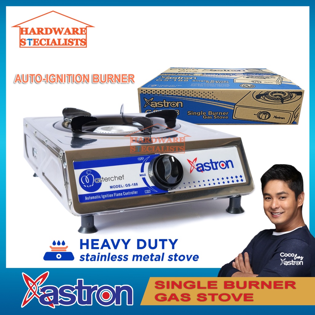 Astron Single Burner Gas Stove GS-188 Original Authentic | Shopee ...
