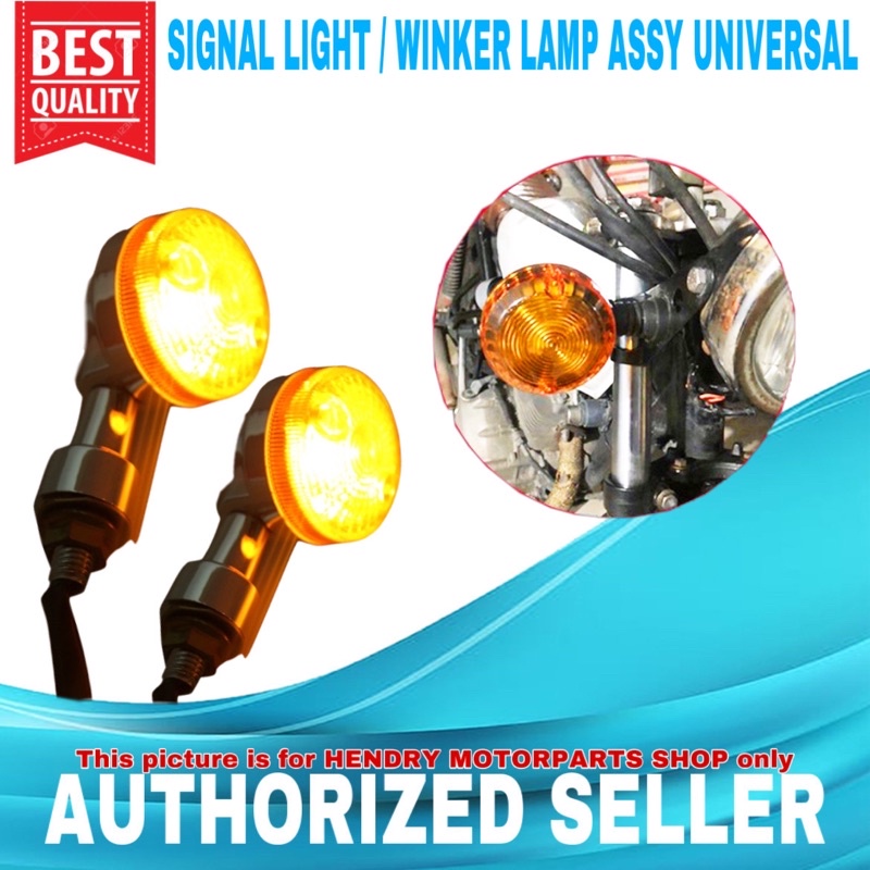 (2PCS ) SIGNAL LIGHT / WINKER LAMP UNIVERSAL FOR MOTORCYCLES | Shopee ...