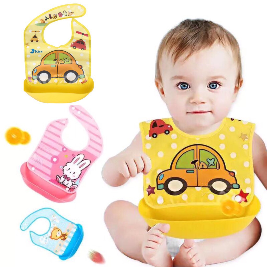Baby Food Trough Bibs (Detachable) | Shopee Philippines