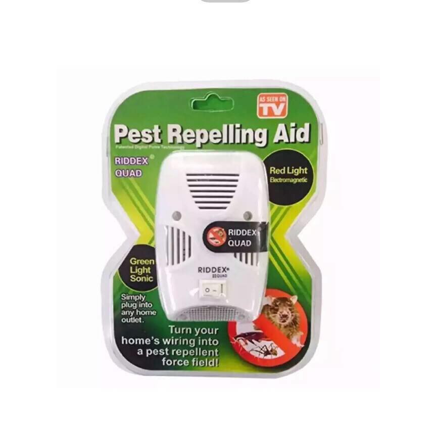 WE# GREEN Riddex Quad Pest Repelling Aid Features Sonic Pest | Shopee ...