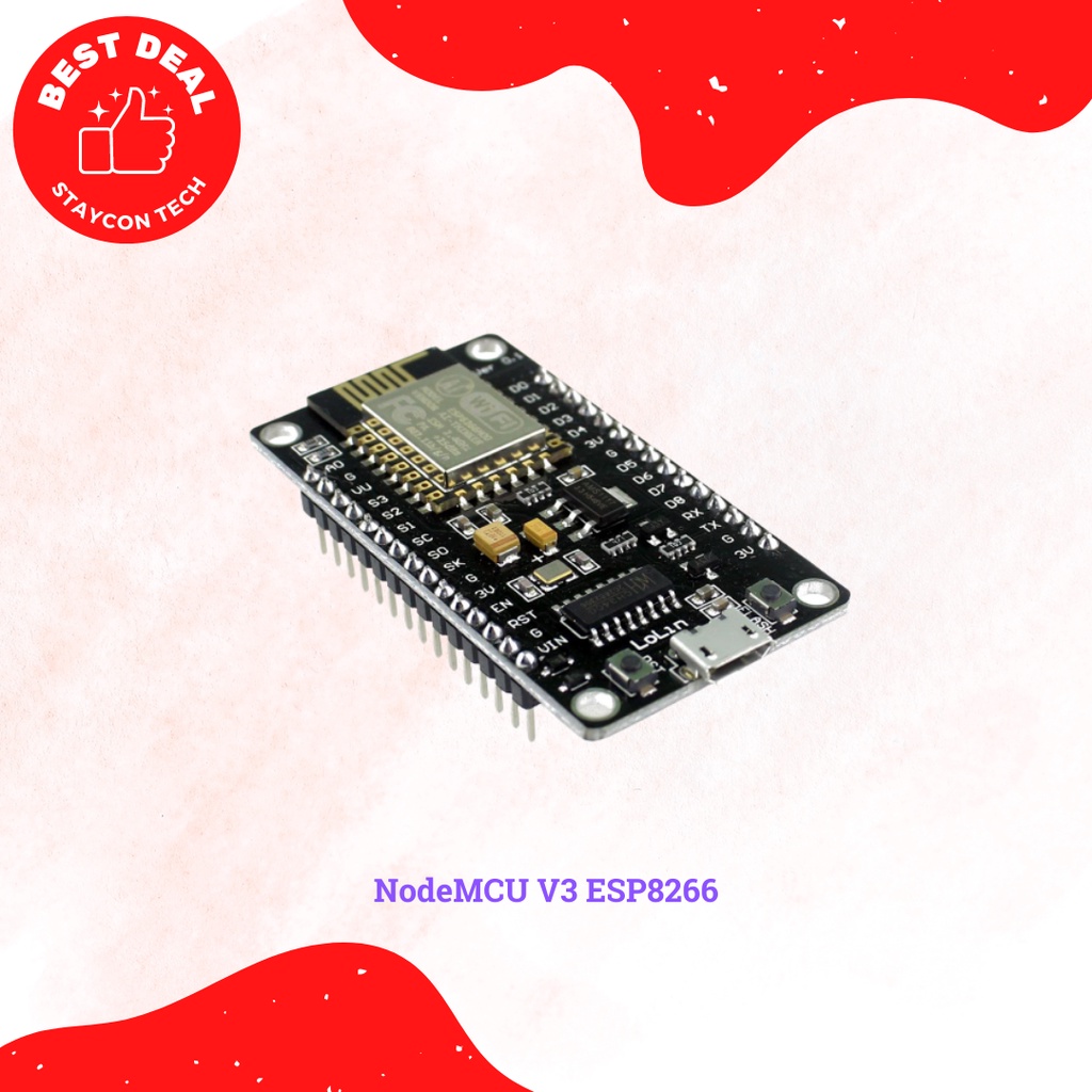 NodeMCU V3 ESP8266 (ESP-12E) WiFi IoT Development Board | Shopee Philippines
