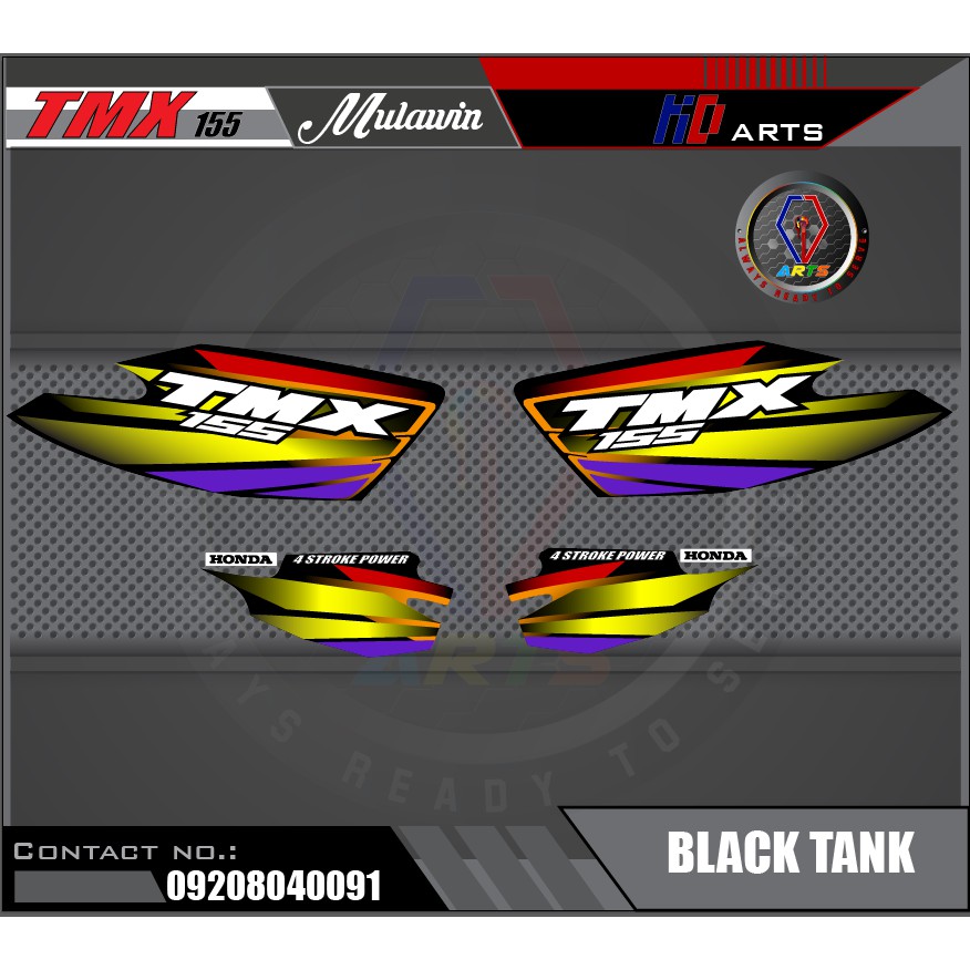 TMX 155 Decals "Mulawin" : Customized Motorcycle Decals, Laminated, NO ...