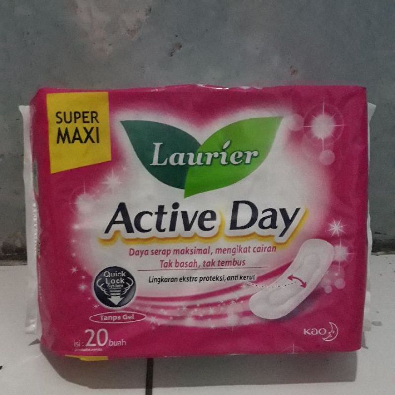 Laurier Super Maxi Contents 20 Pieces Of Sanitary Napkins | Shopee ...