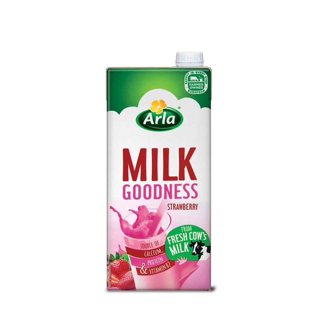 Arla Milk Goodness Strawberry 1L | Shopee Philippines