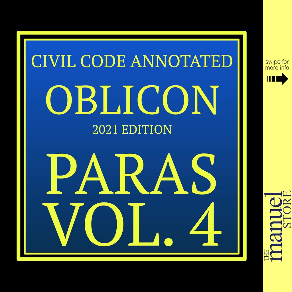 Paras Vol. 4 (2021) - Obligations and Contracts: Civil Code Philippines ...