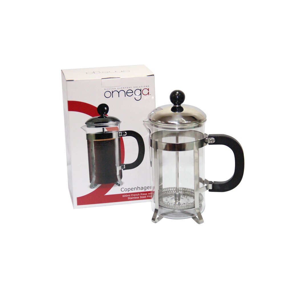 Omega Houseware Copenhagen Coffee Maker French Press With Stainless ...