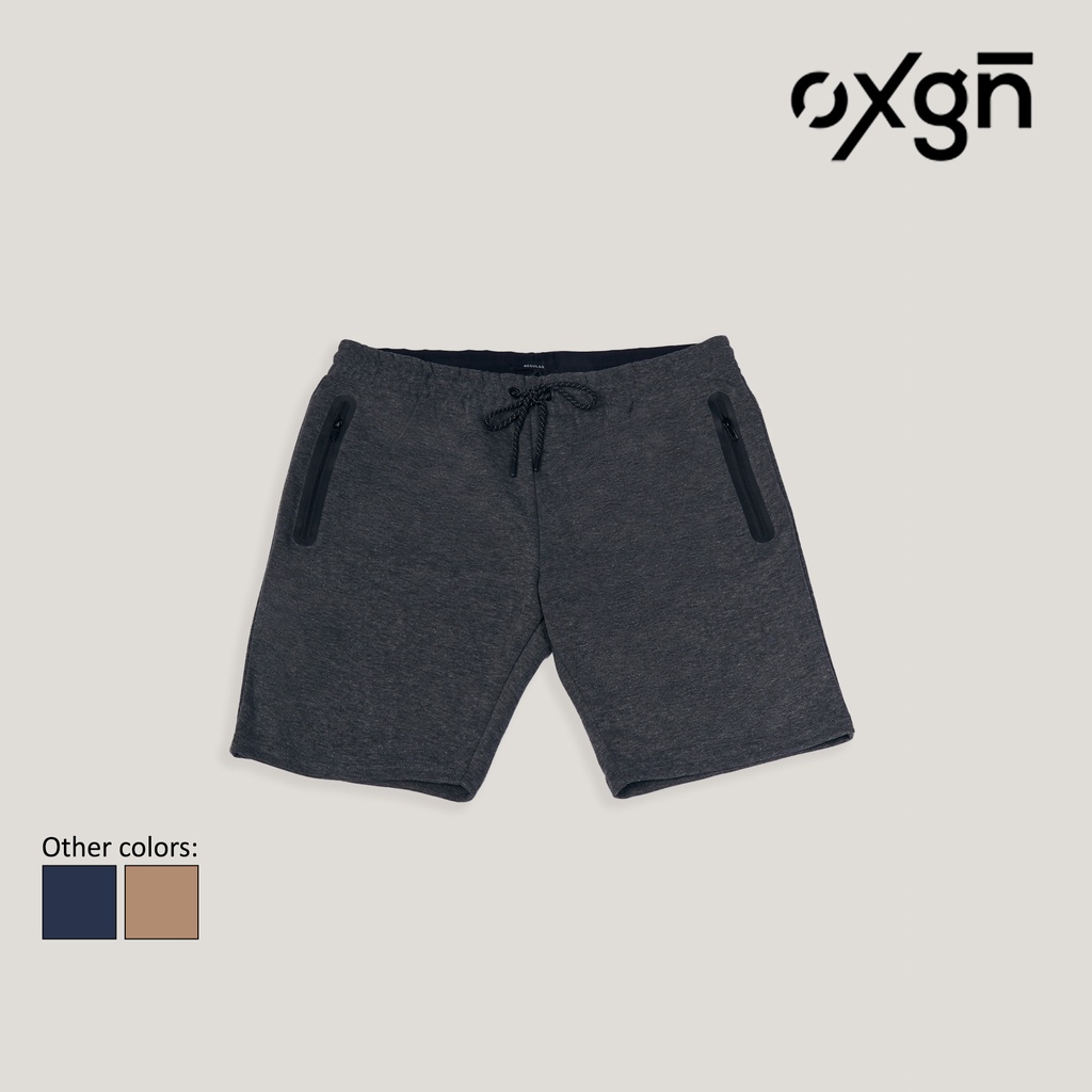 OXGN Knit Shorts With Pocket Details For Men (Dark Gray/Tan/Navy Blue ...