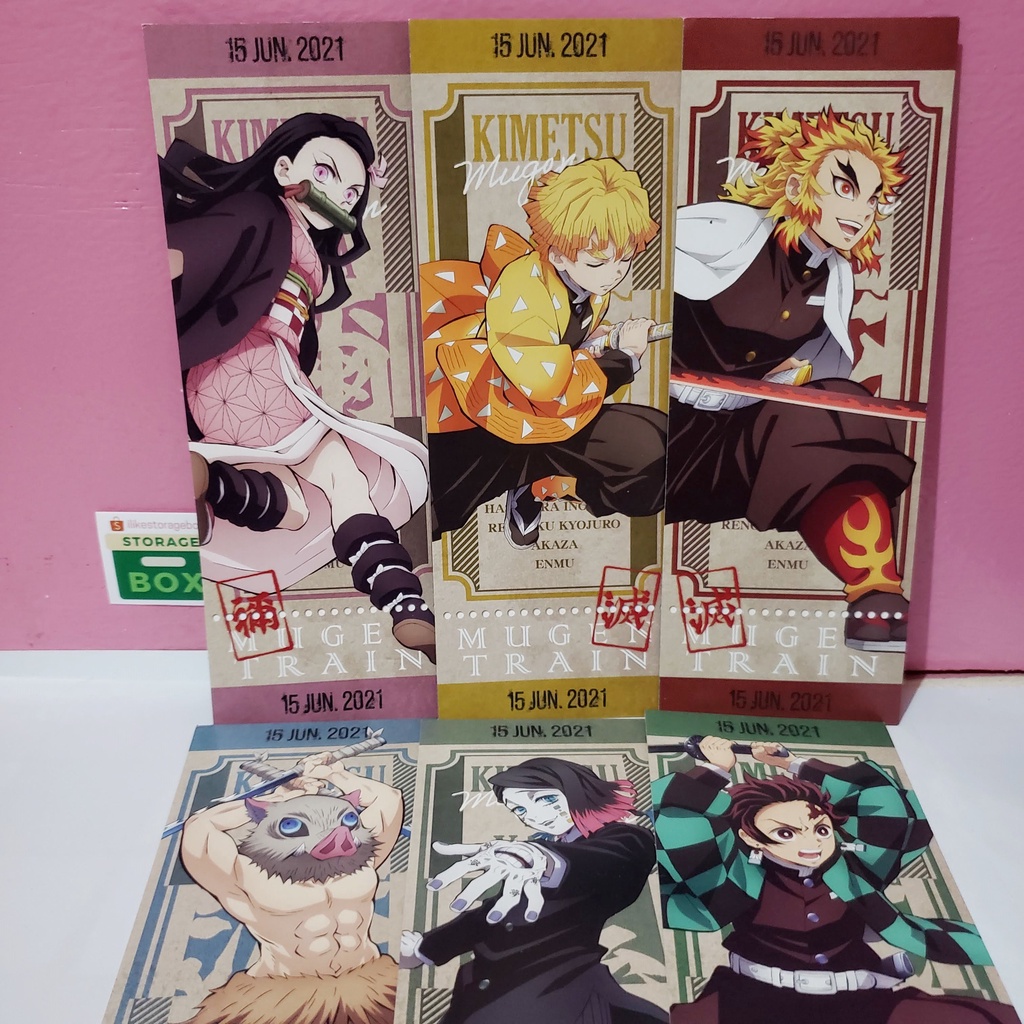 Demon Slayer Paper Merch: Sticker / Card / Mugen Train Limited Movie ...