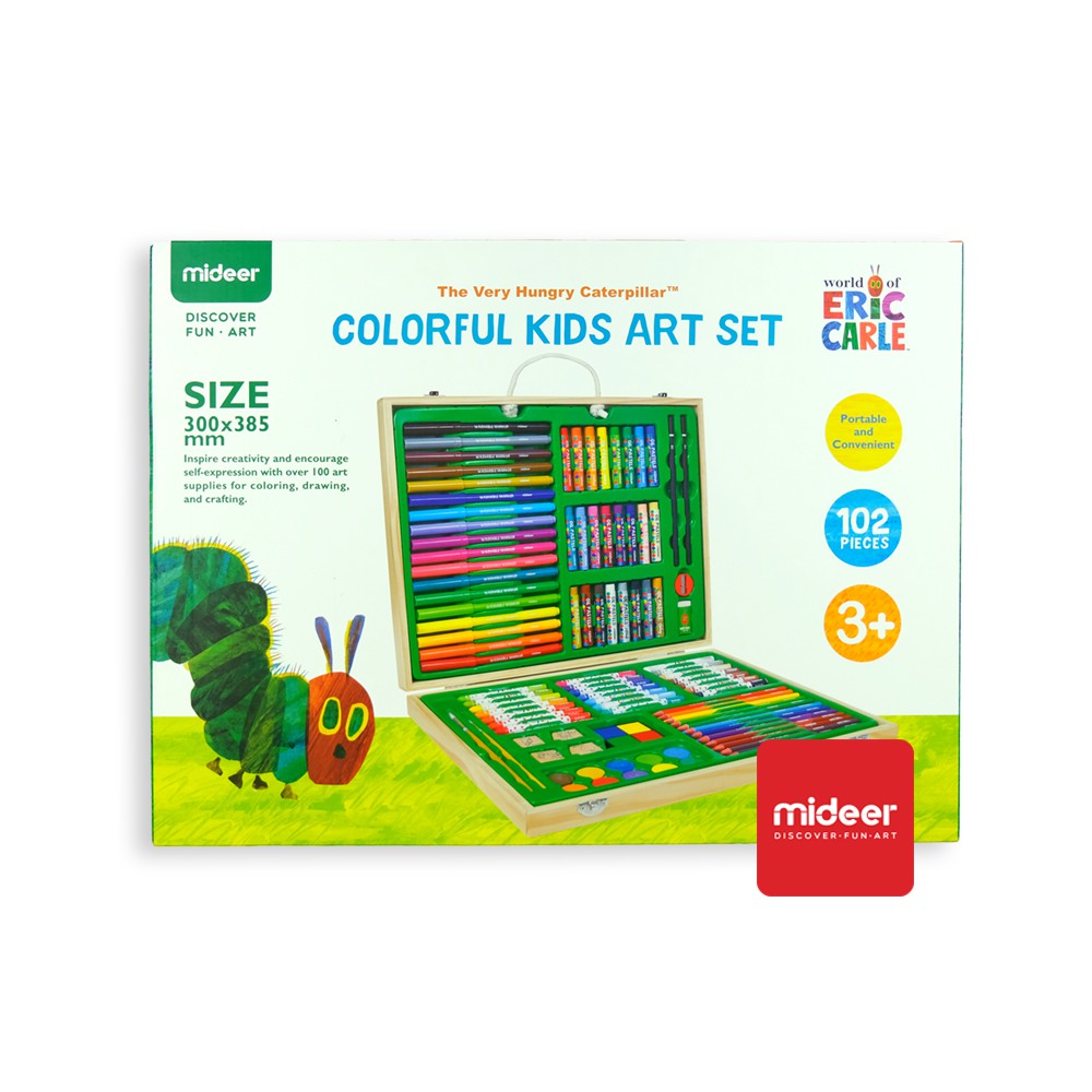 MiDeer Coloring Art Set with Crayons, Watercolor, Color Pencils and ...