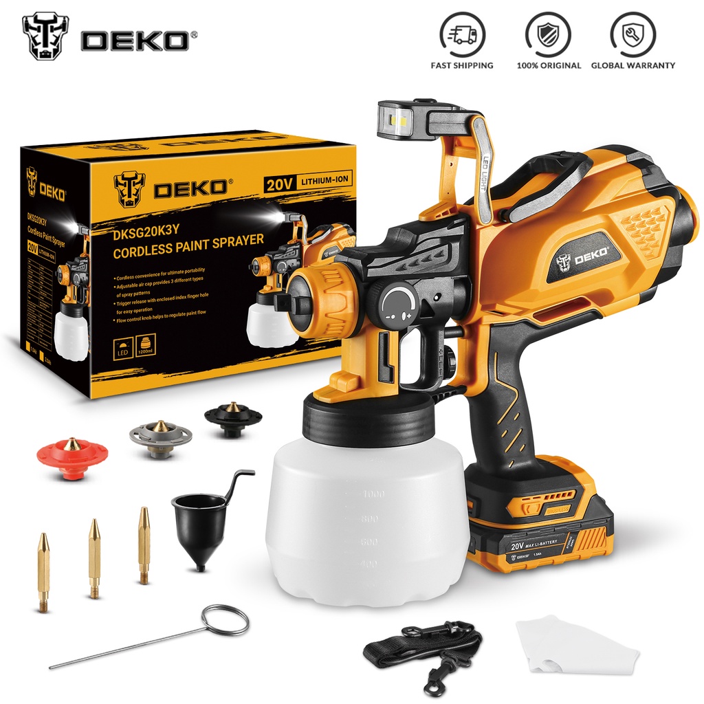 Deko Dksg60k1/Dksg20k3y 1200ml Electric Spray Gun | Shopee Philippines