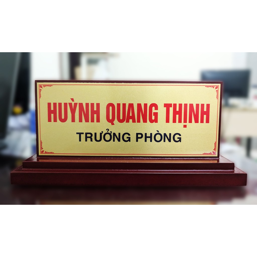 Metal printed two-level desktop title board | Shopee Philippines