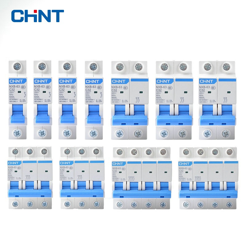 CHINT Mini Circuit Breaker NXB-63-125 DZ47 1p 2p 3p 4p 1A - 125A House MCB with Indication OOPP ...