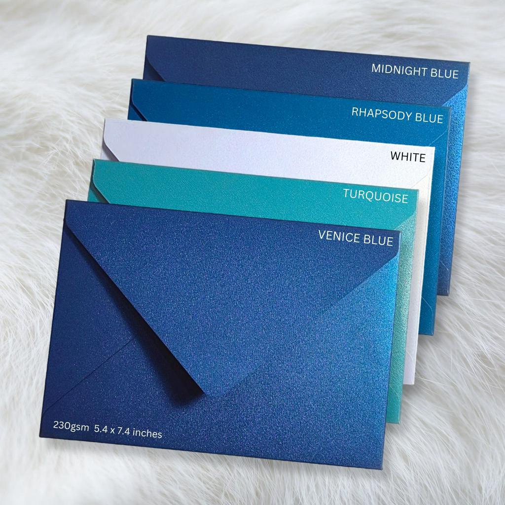 COD elegant blue wedding debut birthday invitation envelope 4R 5R ...