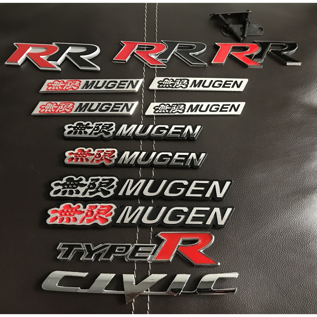 Honda Civic FB Honda Civic FD Type R Mugen RR Emblem Spoiler Mugen ...