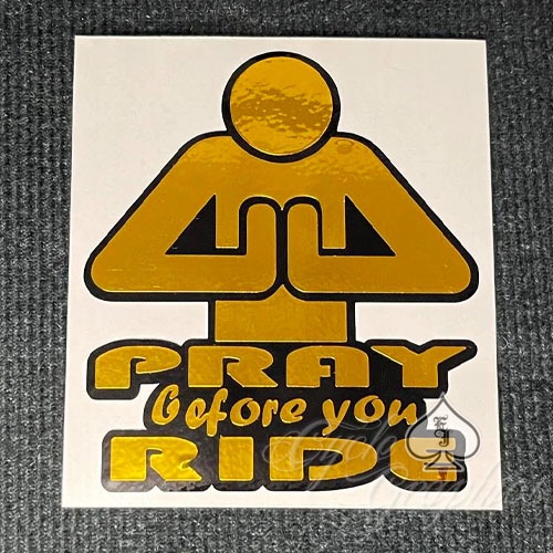 PRAY BEFORE YOU RIDE DECAL STICKER MOTORCYCLE CARS | Shopee Philippines
