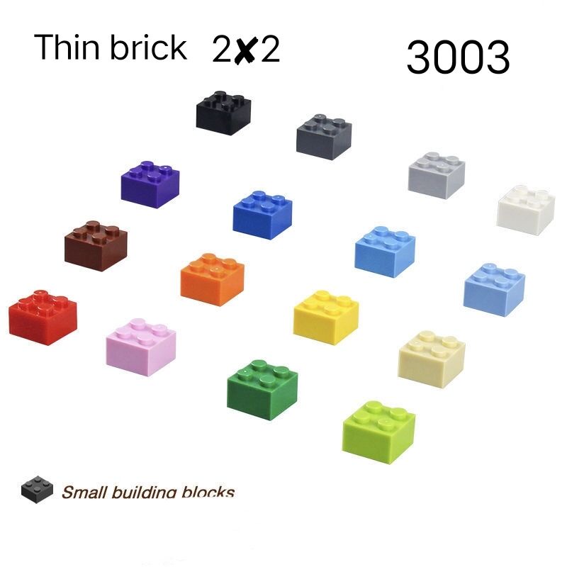 Moc Small Particle Assembled Building Blocks 2x2 High Brick 3003 Spare ...