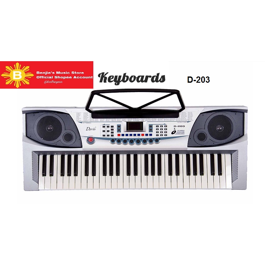 Davis D-203 54 Keys Piano Keyboard | Shopee Philippines