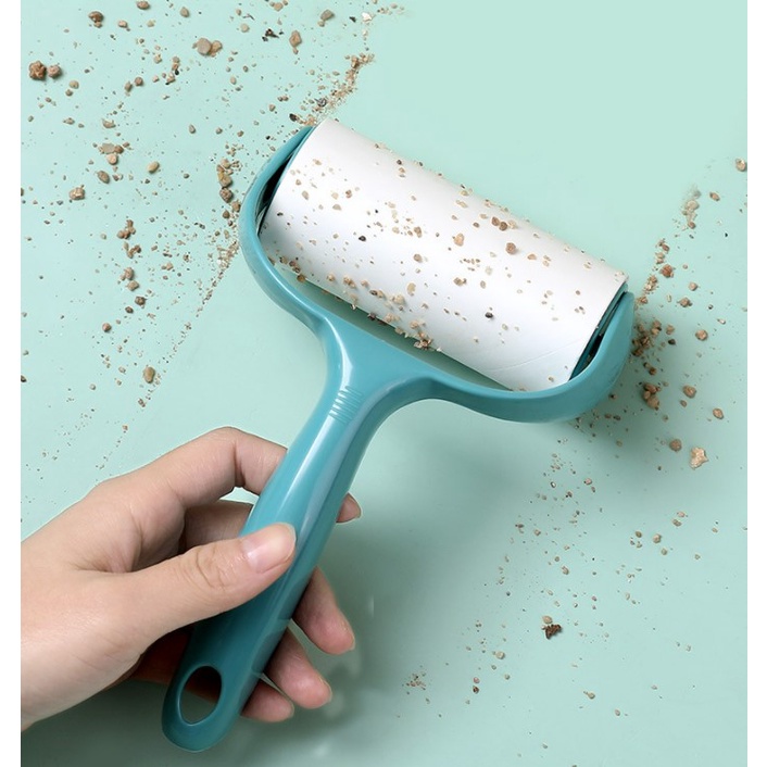 Sticky Hair Roller with Cover Clothes Cleaning Dust Removal Strong ...