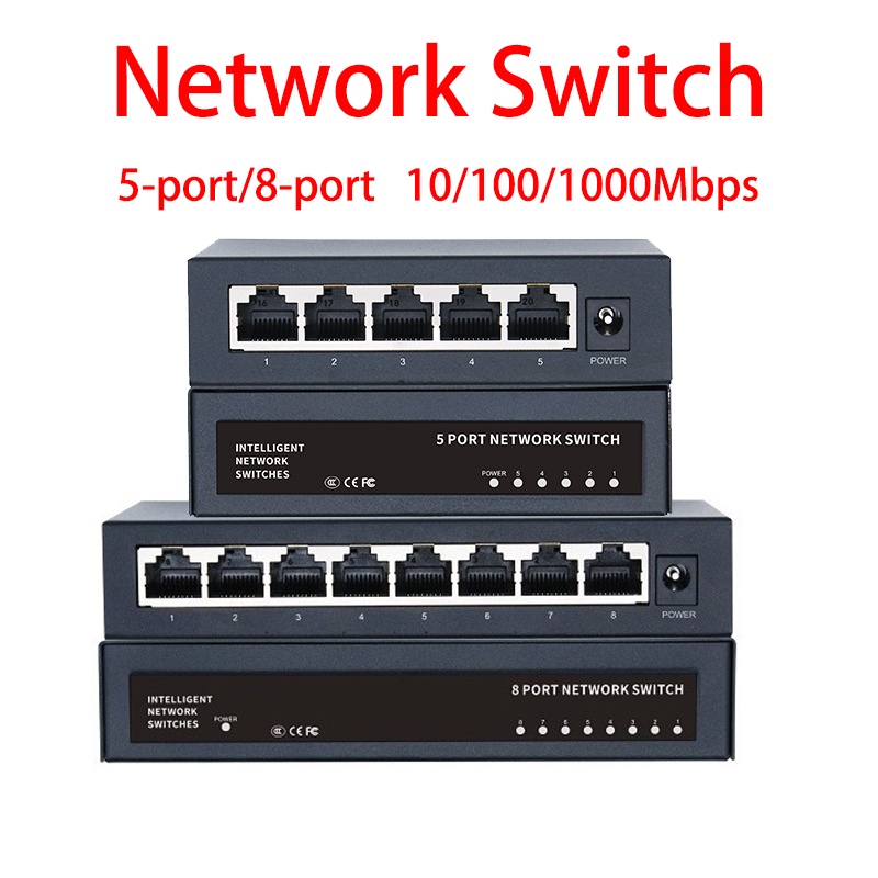 Gigabit Network Switch 100/1000Mbps Switch 5/8/10 Port RJ45 LAN Hub ...