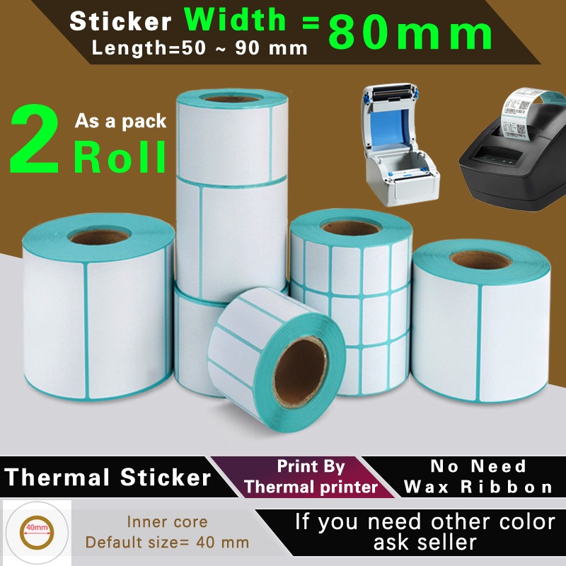 roll barcode printer sticker art paper thermal sticker store price ...
