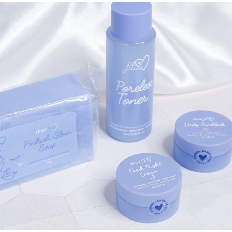 AUTHENTIC Dear Face Facial Whitening Set | Shopee Philippines