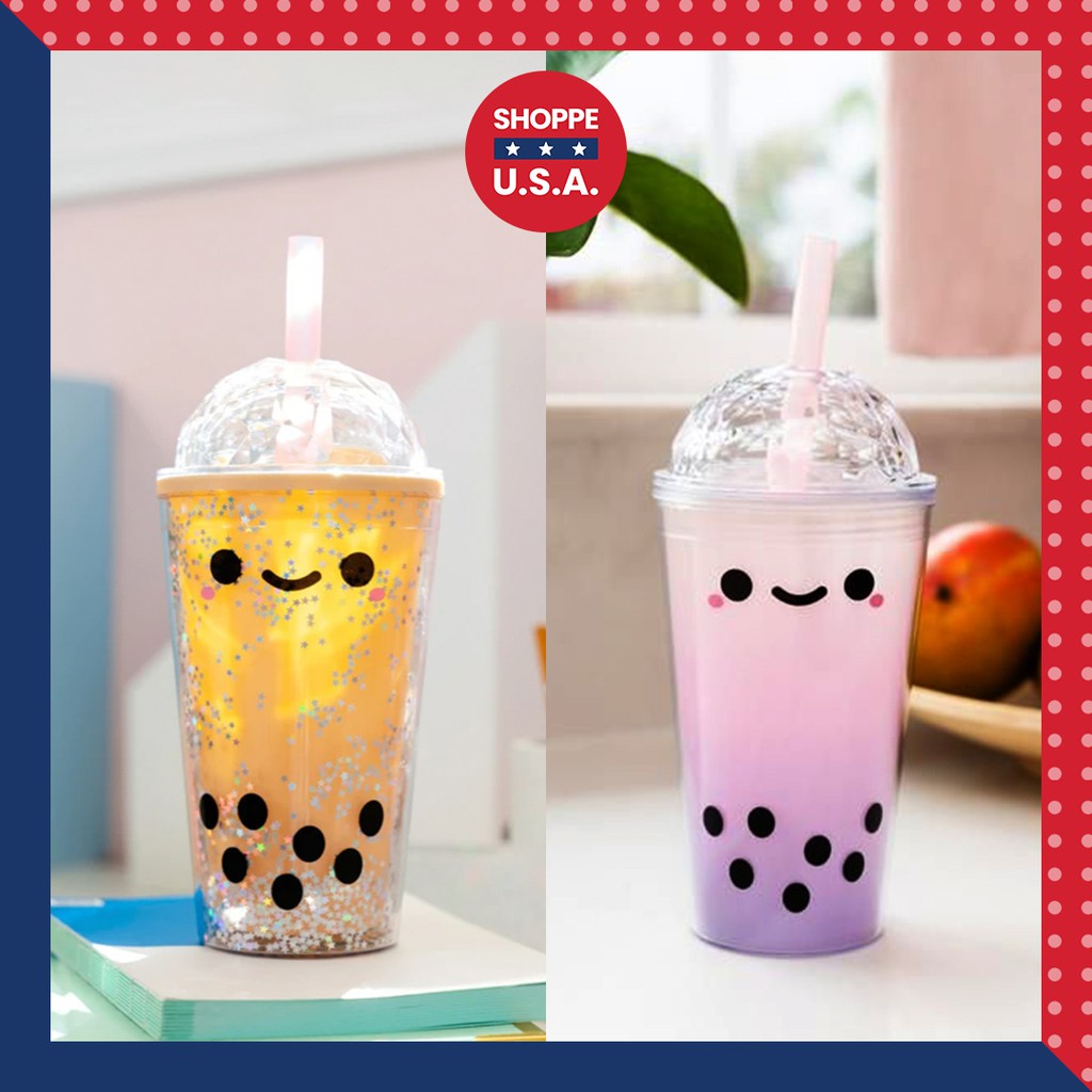 SMOKO Pearl Taro Boba Tea Reusable Tumbler | Shopee Philippines