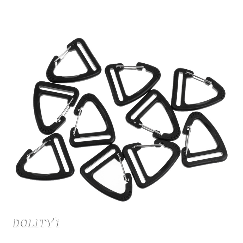 10x Outdoor Snap Clip Hook Carabiner Buckles Keychain for For 25mm ...